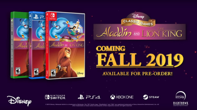 Disney's classic Aladdin and The Lion King games hit Switch this ...